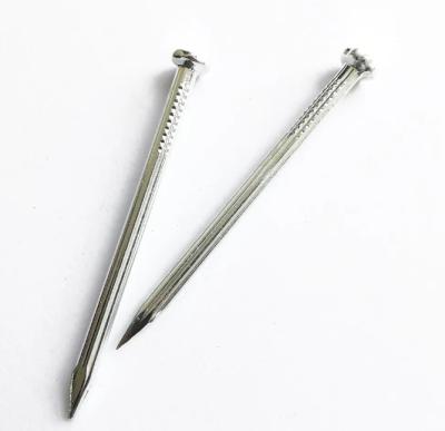 China Galvanized Grooved Shank Concrete Nails 55# Carbon Steel HRC53-57 Bulk Packing 10 Tons MOQ for sale