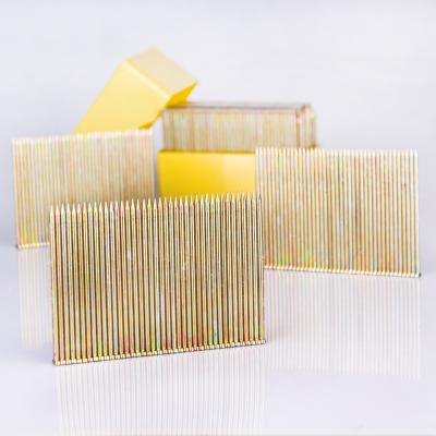 China 6mm ST Brad Nails Flat Head Smooth Shank - 1000 Count Galvanized Framing Nails for Woodworking for sale