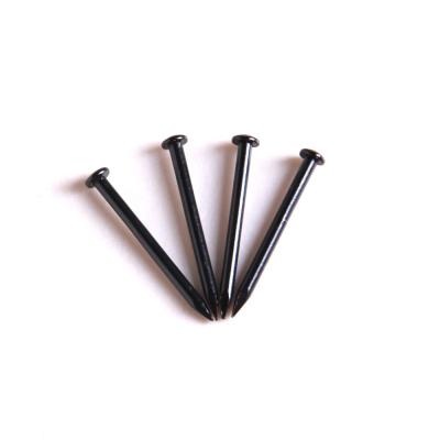 China Boiled Metal Black Concrete Nails 20mm-100mm Carbon Steel Masonry Fasteners with Mushroom Head for sale
