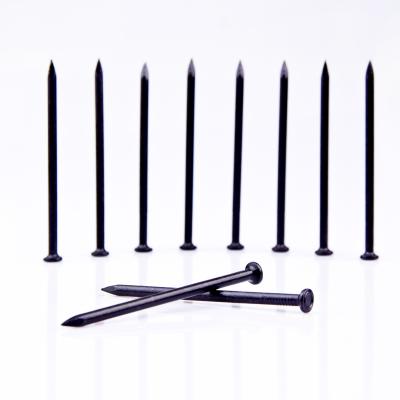 China Black Concrete Nails 20mm-100mm Carbon Steel Masonry Fasteners with Boiled Surface Treatment for sale