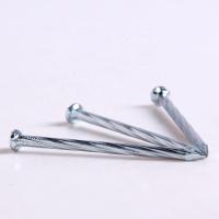China Galvanized Steel Concrete Nails Spiral Twisted 1.3mm-12mm Head Diameter for Construction and Masonry for sale