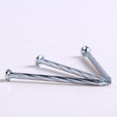 China Galvanized Steel Concrete Nails Spiral Twisted 1.3mm-12mm Head Diameter for Construction and Masonry for sale