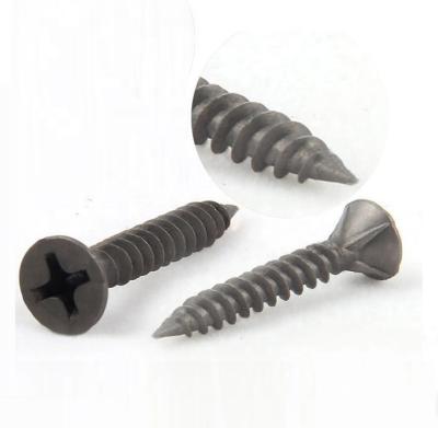 China 3.5×32mm Black Drywall Screws Bugle Head Zinc Plated for Gypsum Board Installation with 8mm Head Size for sale
