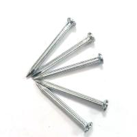 China Galvanized Grooved Shank Steel Concrete Nails Diamond Point 1.3mm-12mm Head for sale