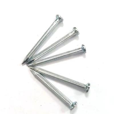 China Galvanized Grooved Shank Steel Concrete Nails Diamond Point 1.3mm-12mm Head for sale