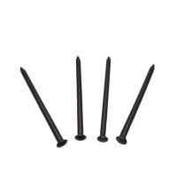 China Carbon Steel Black Concrete Nails 20mm-100mm Smooth Shank with Boiled Surface Treatment for Masonry Construction for sale