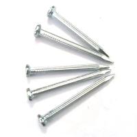 China Electro Galvanized Construction Nails 14mm-150mm High Carbon Steel with Diamond Point Flat Head for sale