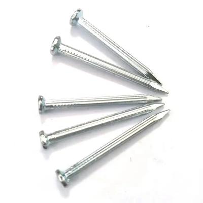 China Electro Galvanized Construction Nails 14mm-150mm High Carbon Steel with Diamond Point Flat Head for sale