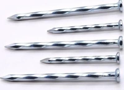 China Hardened Grooved Shank Concrete Nails 1 to 6 Inch Galvanized Carbon Steel for sale