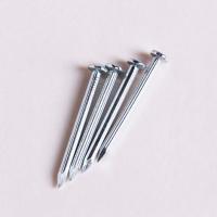 China Galvanized Steel Construction Nails Flat Head High Strength 1.3mm to 5.5mm Diameter for Concrete Masonry for sale