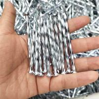 China 2.5 Inch Electro Galvanized Steel Concrete Nails with 4.0mm Diameter and Angular Spiral Design for sale