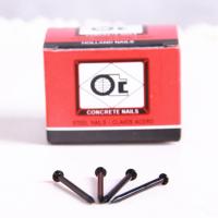 China Black Steel Concrete Nails 20-100mm Carbon Steel Masonry Fasteners with Mushroom Head for sale
