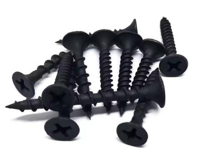 China Fine Thread Drywall Screw Black Phosphate Bugle Head 13-100mm Length 3.5-4.2mm Diameter Self Tapping for sale