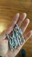 China Angular Spiral Concrete Nails 3/4-6 Inch Carbon Steel 53-57 HRC Galvanized Box Packing for sale