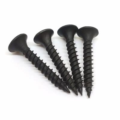 China Zinc Coated Drywall Screws C1022a Steel 8mm Head Black Grey Phosphate Finish for Wood and Metal Studs for sale