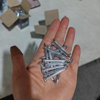 China Flat Head Grooved Shank Strong Magnetic Galvanized Steel Concrete Nails for sale