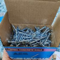 China Galvanized Steel Concrete Nails 3/4 to 6 Inch Flat Head Diamond Point for Construction for sale