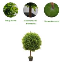 China Customized Indoor Artificial Potted Floor Plants Boxwood Tree Decoration for sale