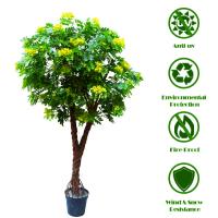 China Plant Faux Artificial Scholar Tree Indoor Green Tree Fire Retardant for sale