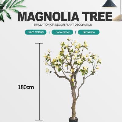 China Artificial Magnolia Flower Tree Decorative Trees Plants for sale