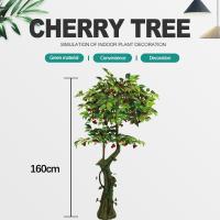 China Amazon Hot Artificial Plants Landscape Cherry Tree Decoration Bonsai Plants for sale