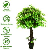 China Artificial Potting Banyan Ficus Tree Wholesale Price Factory For Shopping Mall for sale