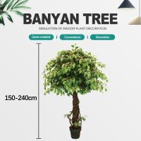 China Artificial Potting Banyan Ficus Tree Wholesale Price Factory For Shopping Mall for sale