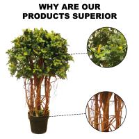 China Boxwood Tree With Multi Trunks Artificial Boxwood Tree For Indoor Decoration for sale