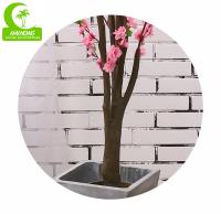 China Manufacture Direct Sale Indoor Artificial Peach Blossom Trees Artificial Tree For Wedding Decoration for sale