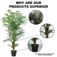 China Wholesale Artificial Areca Palm Tree Decoration Areca Tree Plant Customized Artificial Plants Indoor Plant Bonsai for sale