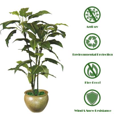 China Faux DIEFFENBACHIA PLANT Custom Size No Maintenance Required Cozy Indoor Decor No Nursing Bonsai for sale
