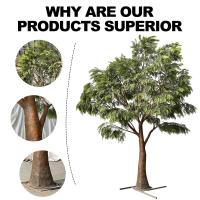 China Anti UV Artificial Babul Trees For Outdoor Landscape Evergreen 5.5 Meters Fiber Glass for sale