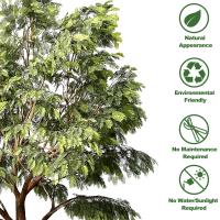China Anti UV Artificial Babul Trees For Outdoor Landscape Evergreen 5.5 Meters Fiber Glass for sale