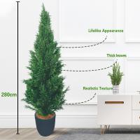 China Cypress High Density Bonsai Evergreen Artificial Plants 1.2m-2m for sale