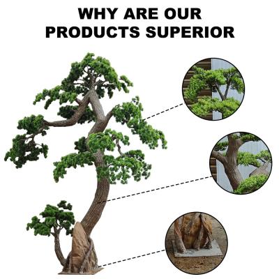 China 280cm Realistic Artificial Pine Tree Bonsai For Landscape for sale