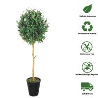 China 150cm Faux Olive Tree Ball Shape Hang Up Bonsai Landscape Indoor Ornament for sale
