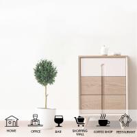 China 150cm Faux Olive Tree Ball Shape Hang Up Bonsai Landscape Indoor Ornament for sale