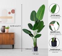 China 160cm Artificial Office Plant Indoor Traveler'S Palm Fake Potted Trees for sale