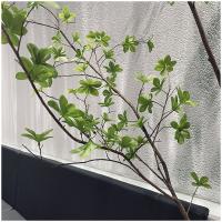 China OEM Artificial Landscape Trees Nandina 120cm Silk Plants Potted Indoor Washed for sale