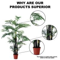 China Customized Simulation 140cm Artificial Bamboo Areca Palm For Decoration for sale