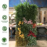 China Eco Friendly Vertical Greening Plastic Pe Artificial Wall Grass for sale