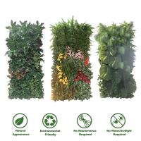 China PE UV Outdoor Artificial Plants Wall Fake Grass Wall For Supermarket for sale
