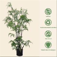 China Faux Fern Small Artificial Potted Floor Plants Bonsai 450cm Wind Resistance for sale