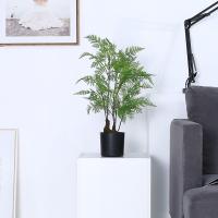 China Faux Fern Small Artificial Potted Floor Plants Bonsai 450cm Wind Resistance for sale