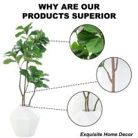 China Height 150cm Artificial Landscape Trees Fiddle Leaf Fig Plant Outdoor Decoration for sale
