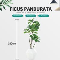 China Height 150cm Artificial Landscape Trees Fiddle Leaf Fig Plant Outdoor Decoration for sale