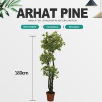 China Restaurant Balcony Artificial Podocarpus Tree Faux Green Plant 1.6m No Nursing for sale