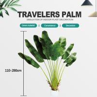 China 2m Fiber Glass Artificial Potted Plant Indoor Evergreen Decorative Banana Tree for sale