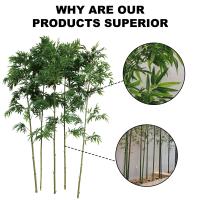 China Real Stem Artificial Bamboo Outdoor UV Resistant Indoor Fire Retardant for sale