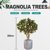 China Environmentally Friendly Artificial Magnolia Tree No Color Fading Evergreen Plants for sale